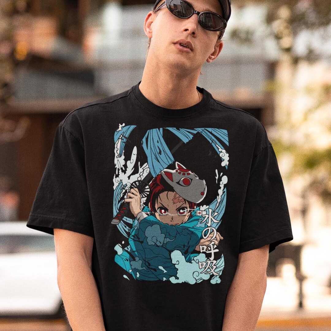 Limited Demon Slayer Shirt, Tanjiro Kamado Shirt, Demon Slayer Anime ...