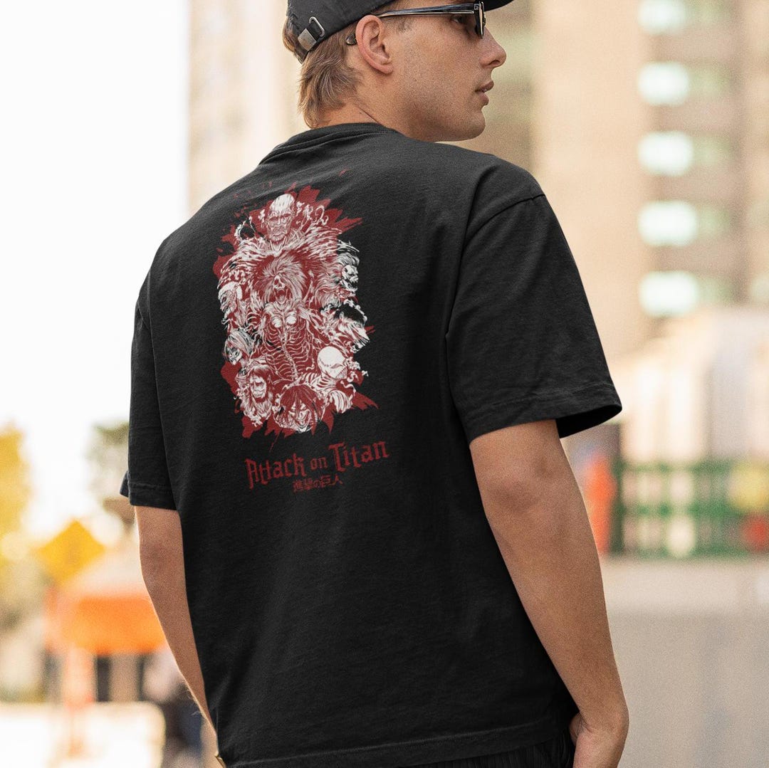 AOT Shirt, Attack on Titan Anime, Attack on Titan Shirt Anime Gift ...