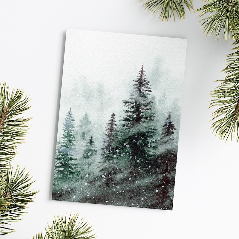 Rustic Holiday Cards - Etsy