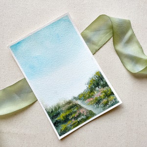 Original Wildflower Field Painting - Meadow Landscape Art - Serene Wall ...