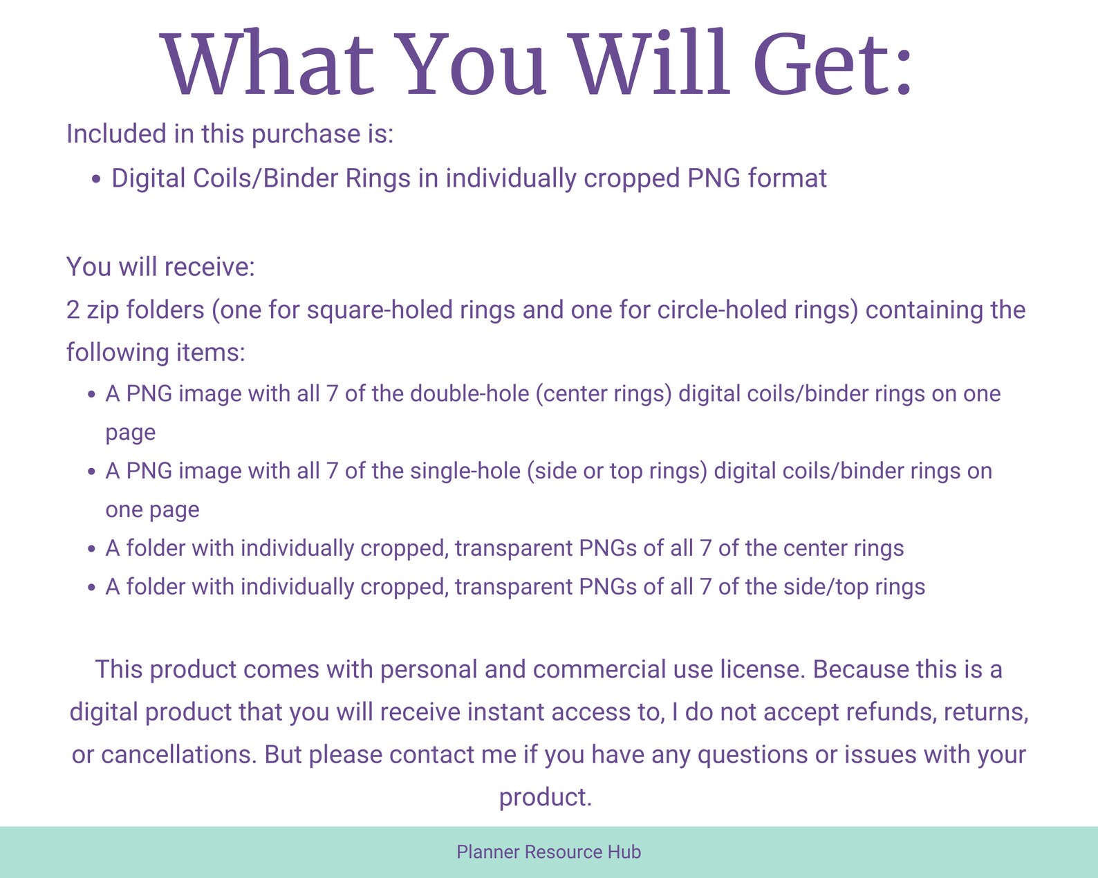 Bold Double Binder Rings | Digital Planner Wire Coils for Digital ...