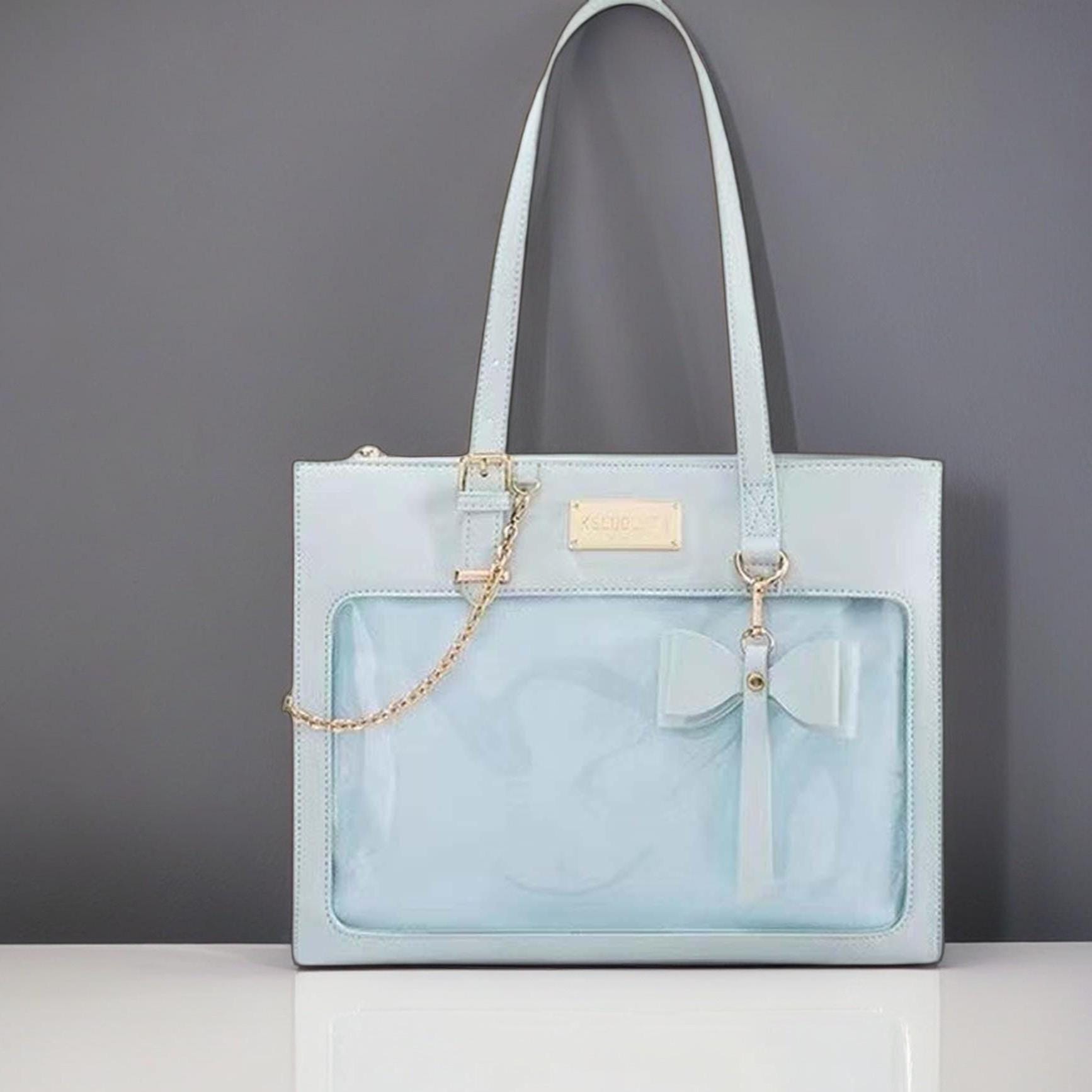 Bow Ita Bag With Clear Window for Pins, Large Capacity Ita Shoulder ...