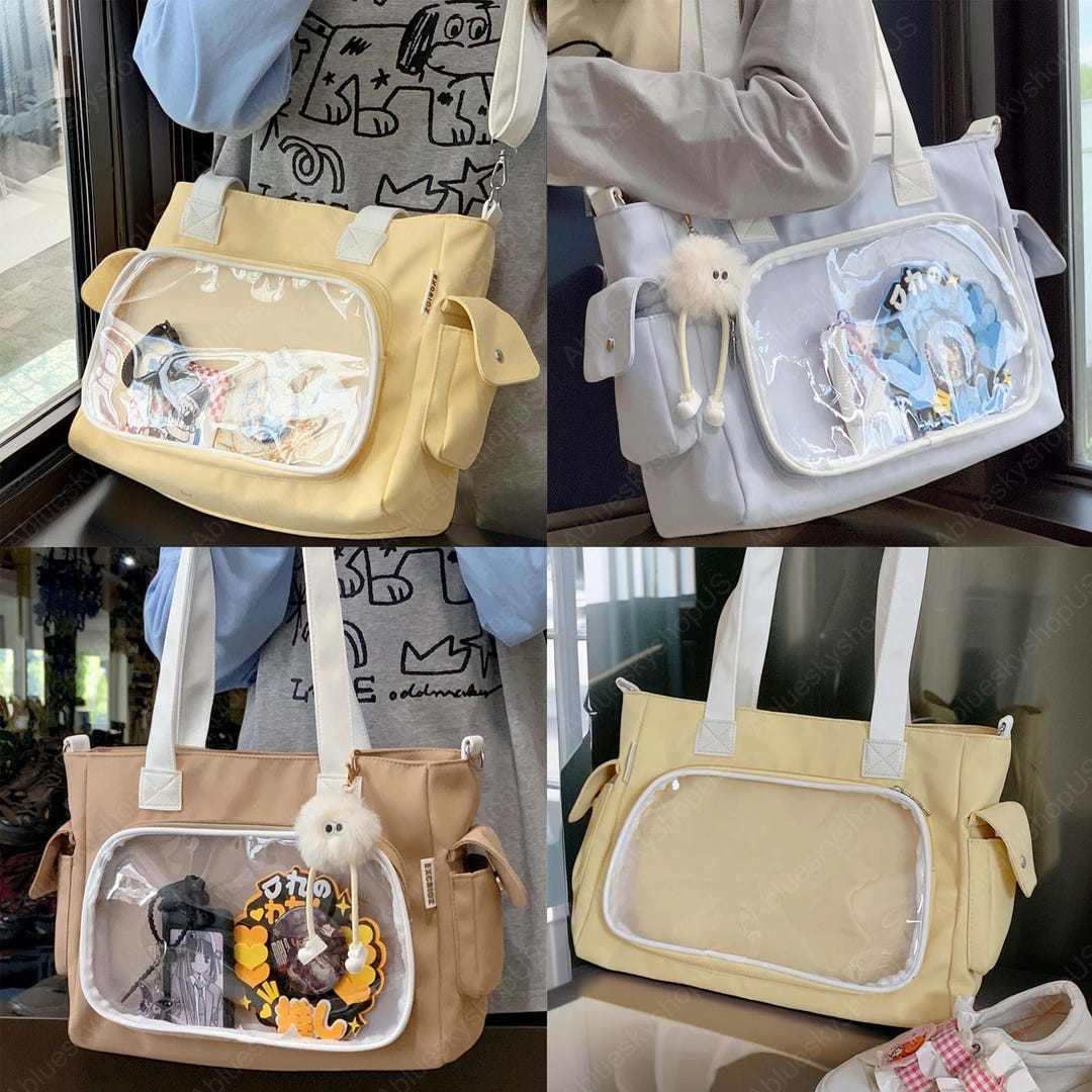Retro Ita Bag, Transparent Window, Anime Crossbody, Pin Display Bag ...