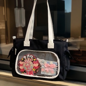 Retro Ita Bag, Transparent Window, Anime Crossbody, Pin Display Bag ...