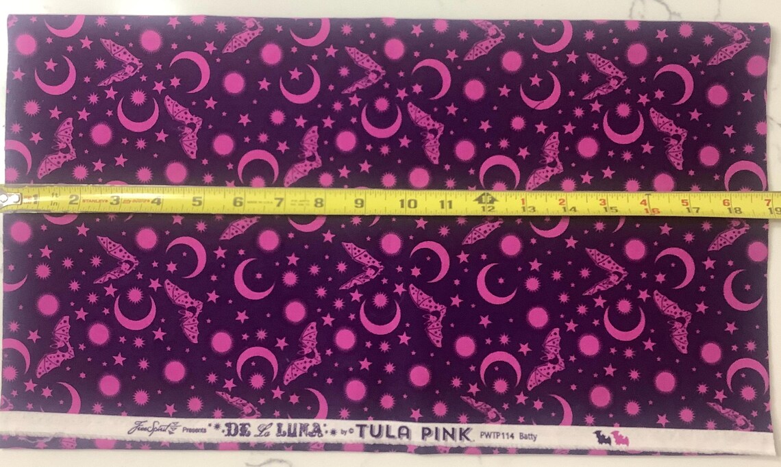 Tula Pink-de La Luna Fabric #PWTP114 Batty Clairvoyant Half Yard - Etsy