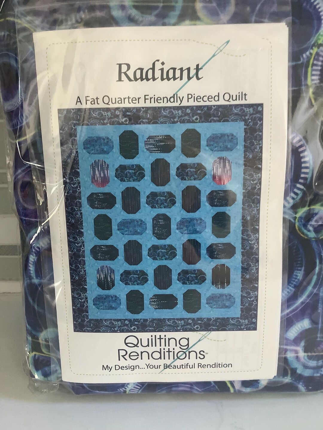 Throw Quilt Kit-'radiant' - Quilting Renditions' Pattern With Hoffman ...