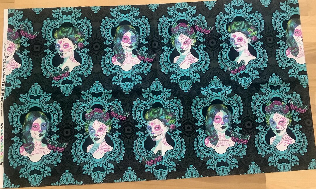 Tula Pink-de La Luna Cameos PWTP110 Possessed Spirit 9 Full Faces at ...