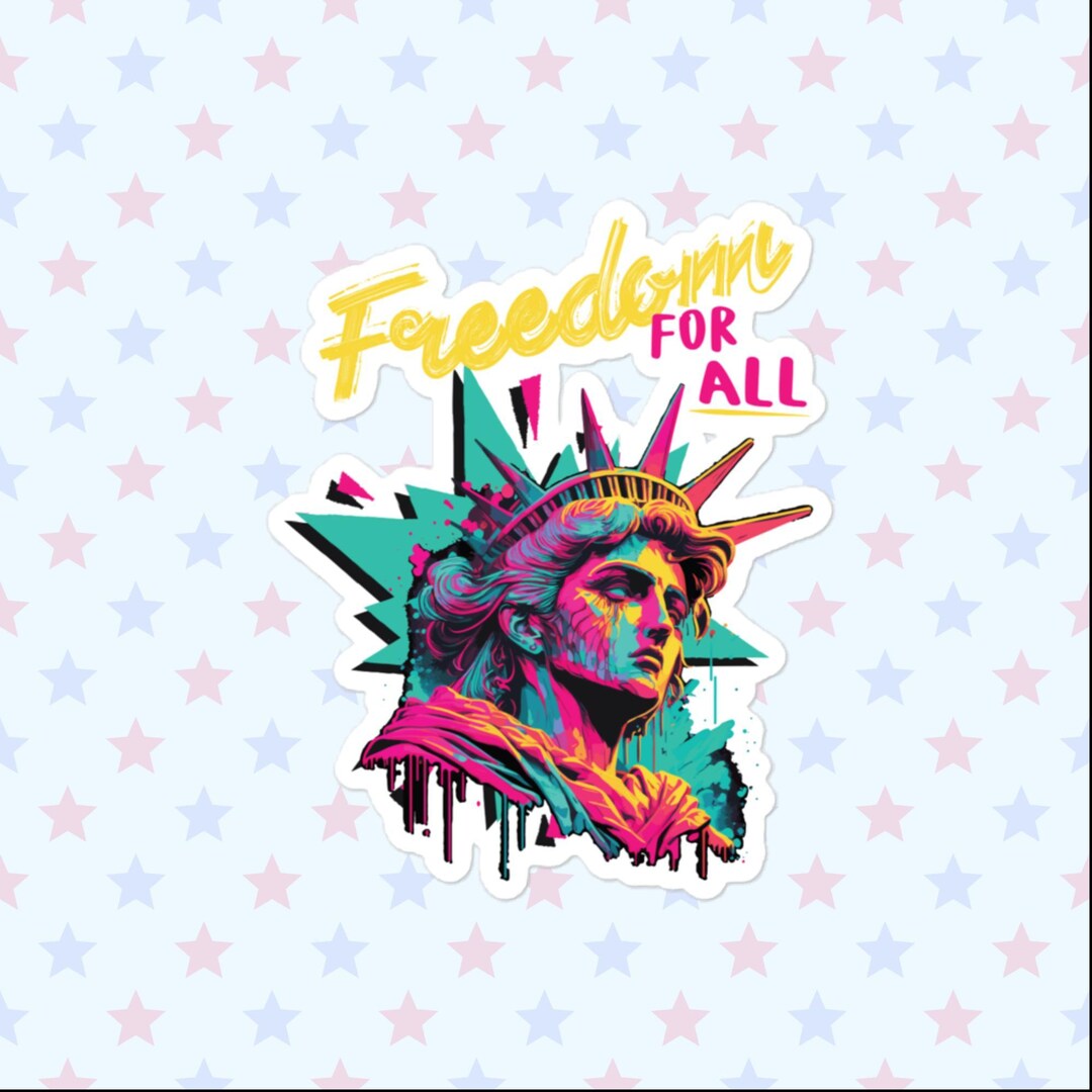 Freedom for All Sticker, Large 4in Vinyl Sticker - Etsy
