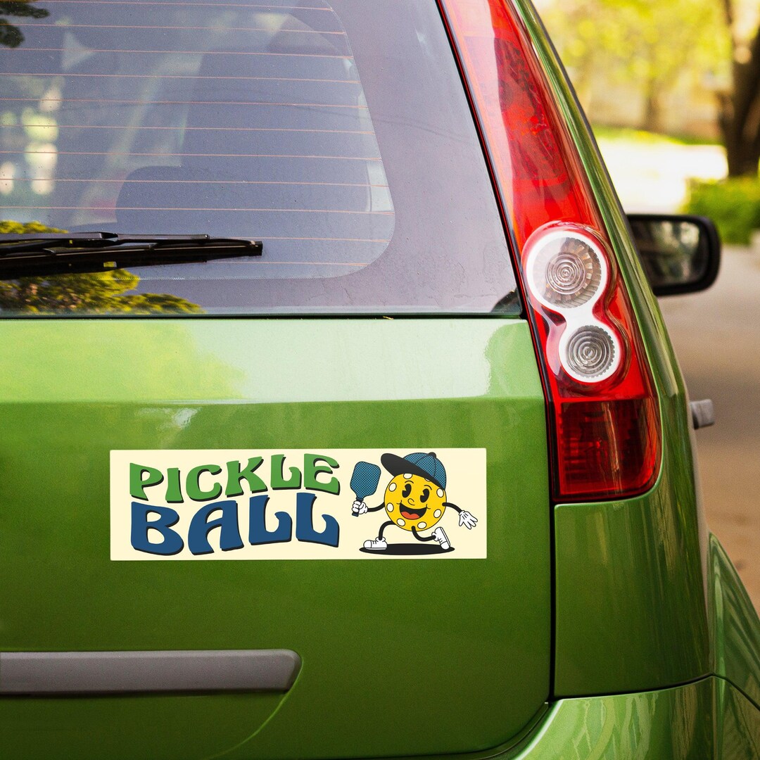 Retro Pickleball Bumper Sticker - Etsy