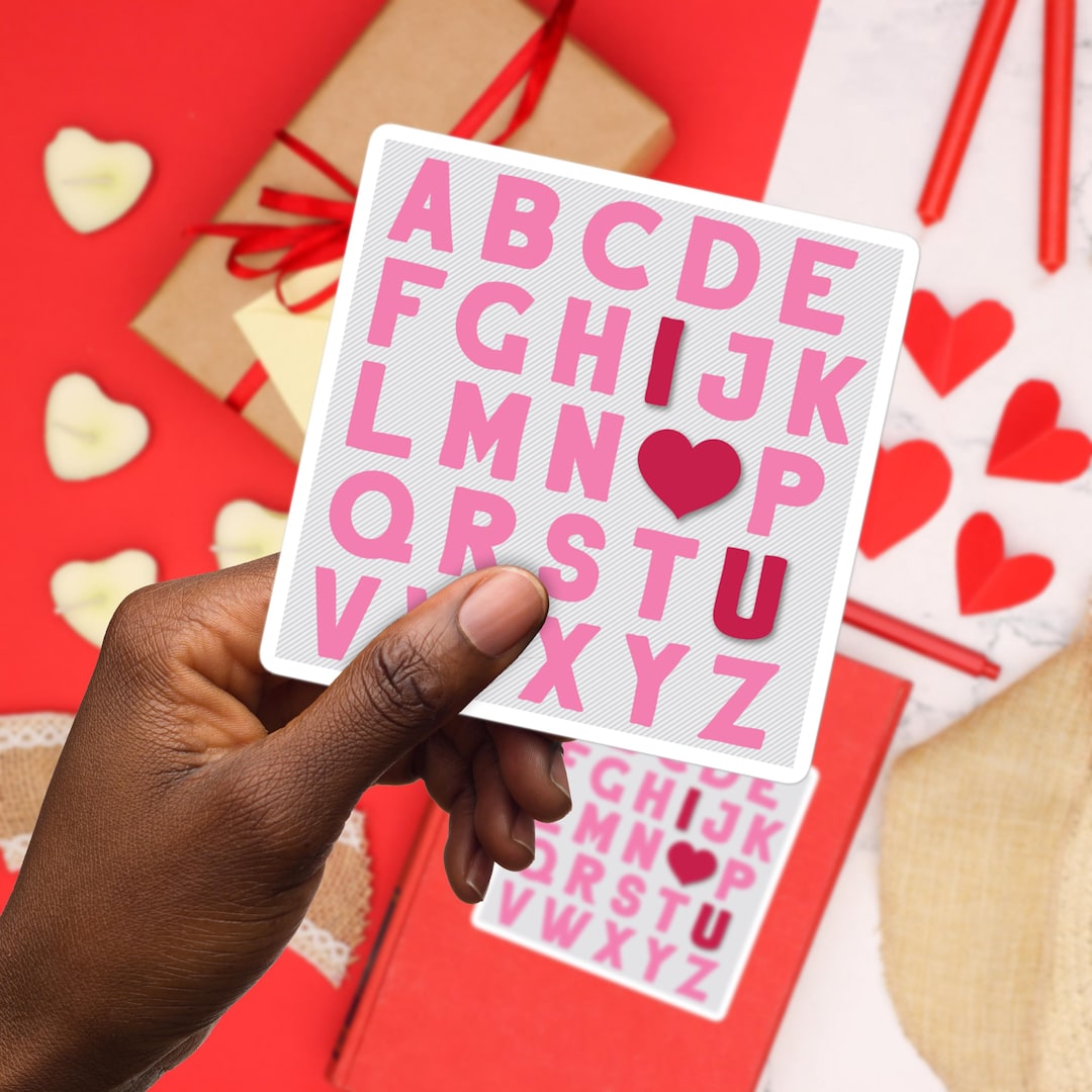Love Alphabet, Large 4in Vinyl Sticker - Etsy