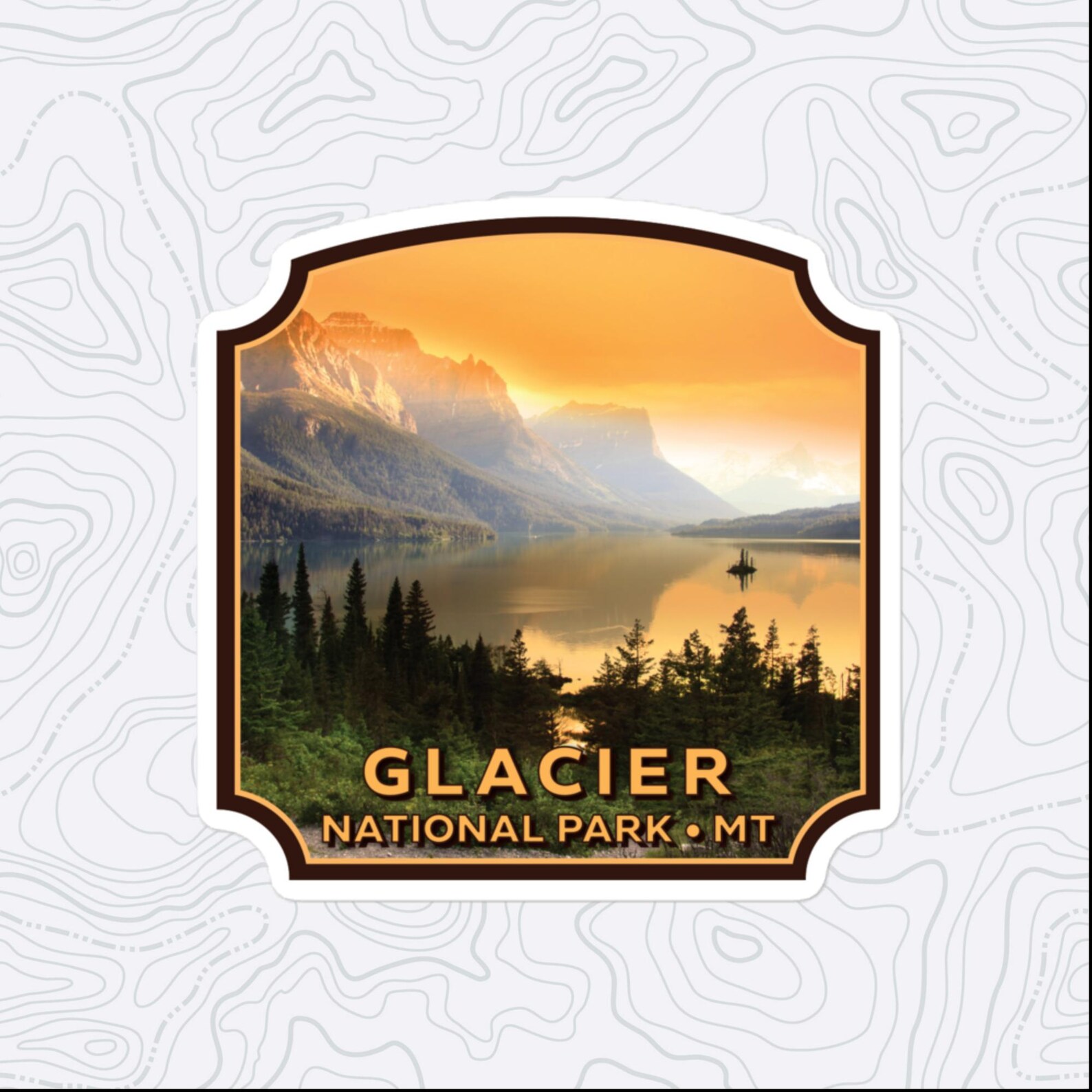 Glacier Sticker, Large 4in Vinyl Sticker - Etsy