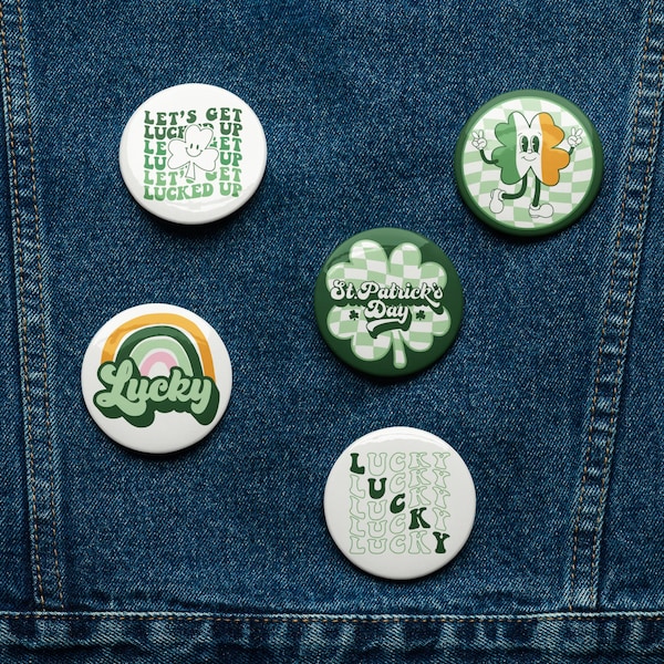 St Patricks Day Buttons - Etsy