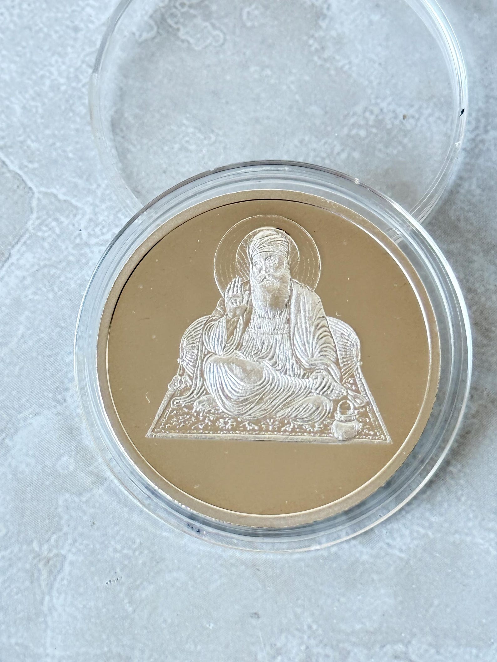 Guru Nanak Dev Ji 999 Fine Silver Coin | Sikh Spiritual Gift - Etsy