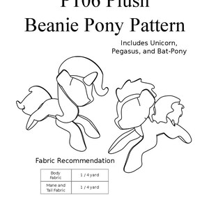 All Six Pony Patterns, Digital Combo Package: Original Pony, Stallion ...