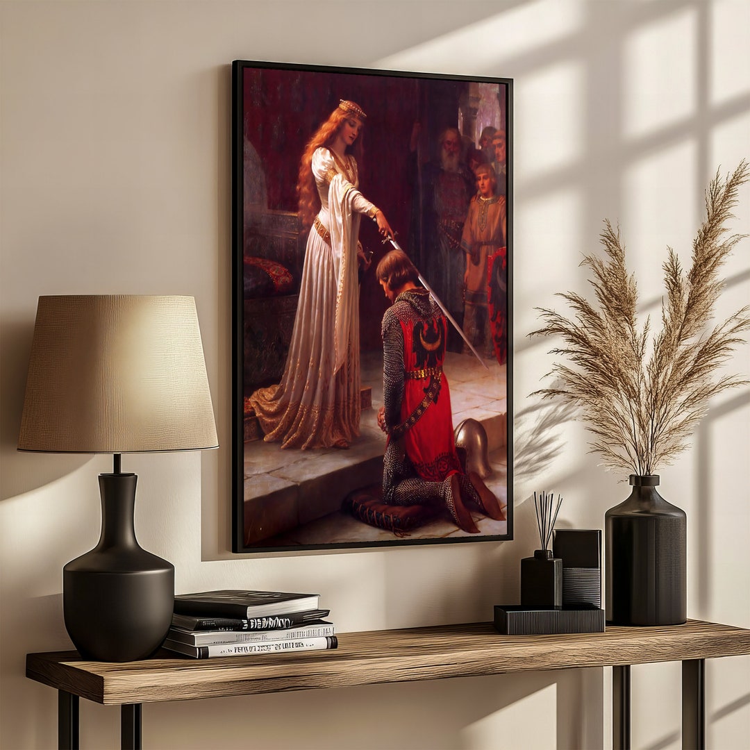 Edmund Blair Leighton's Iconic 'the Accolade' – A Classic Canvas ...