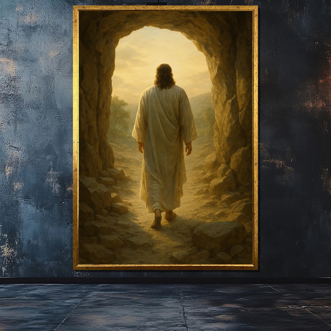 Divine Light Fills the Path as Jesus Walks From the Tomb — Spiritual ...