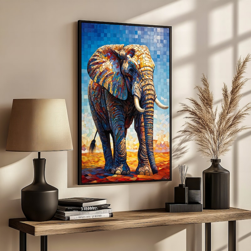 Elephant Mosaic - Etsy