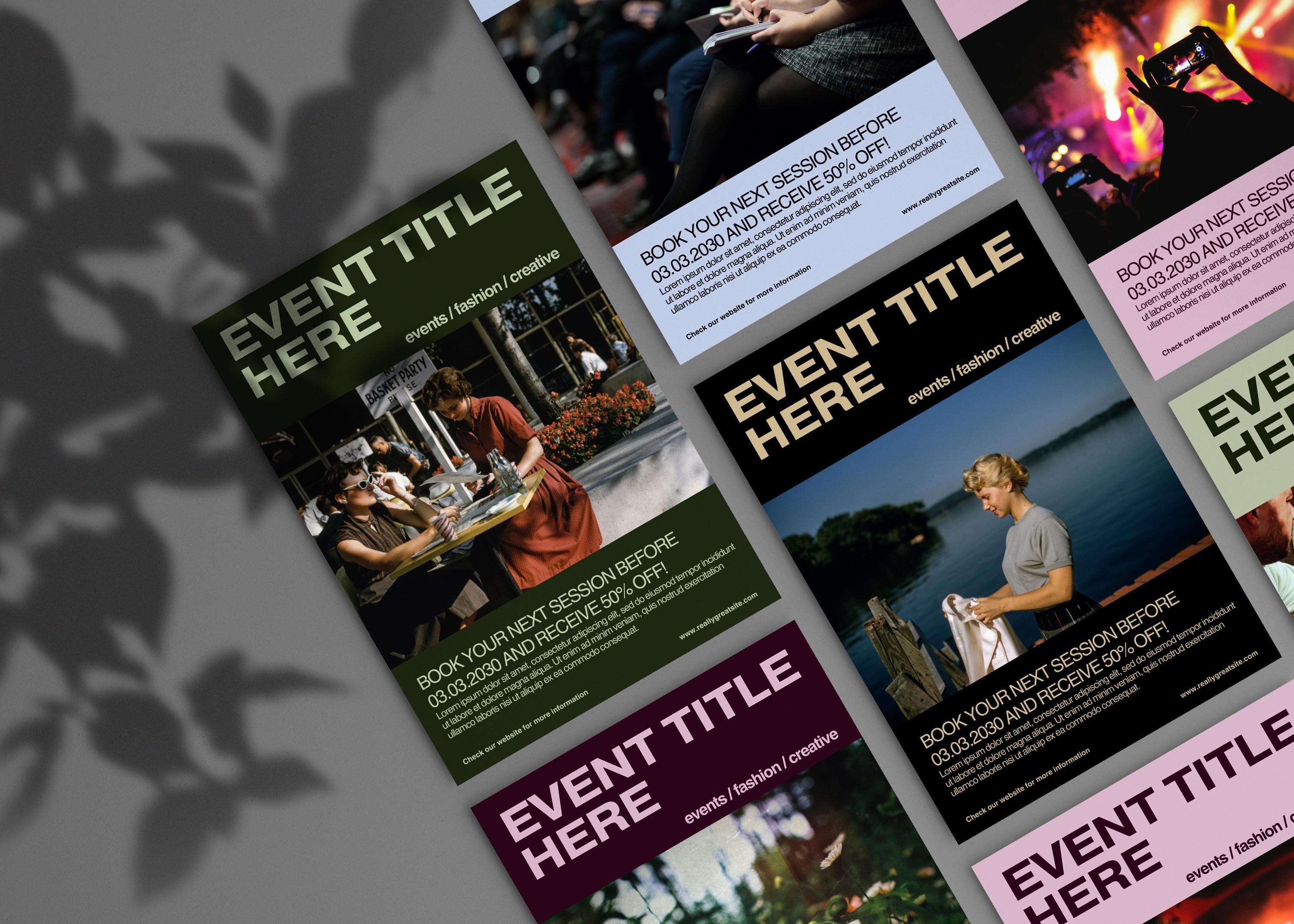 Editable Event Flyer Template Design - Modern Customisable Party Flyer ...