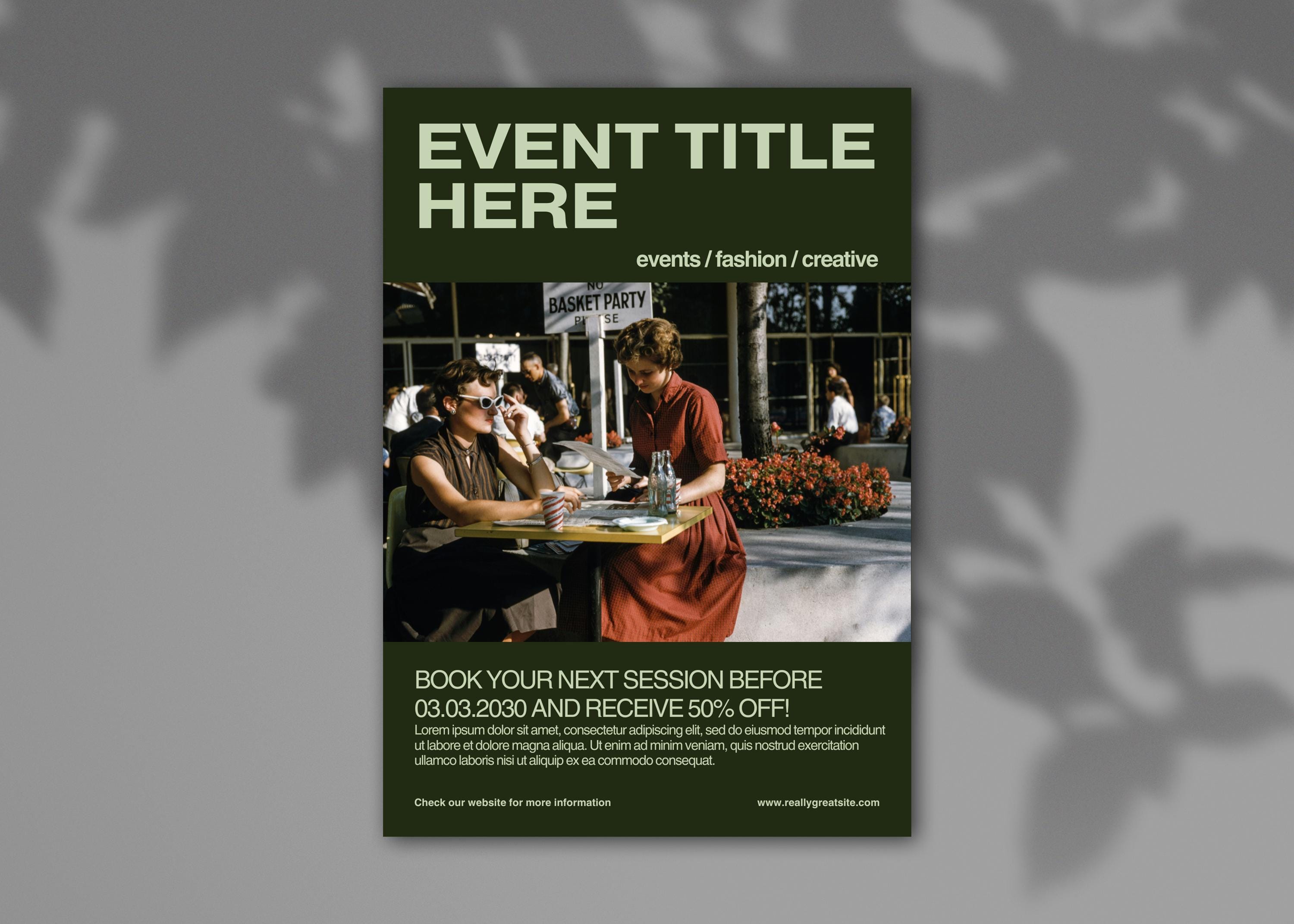 Editable Event Flyer Template Design - Modern Customisable Party Flyer ...