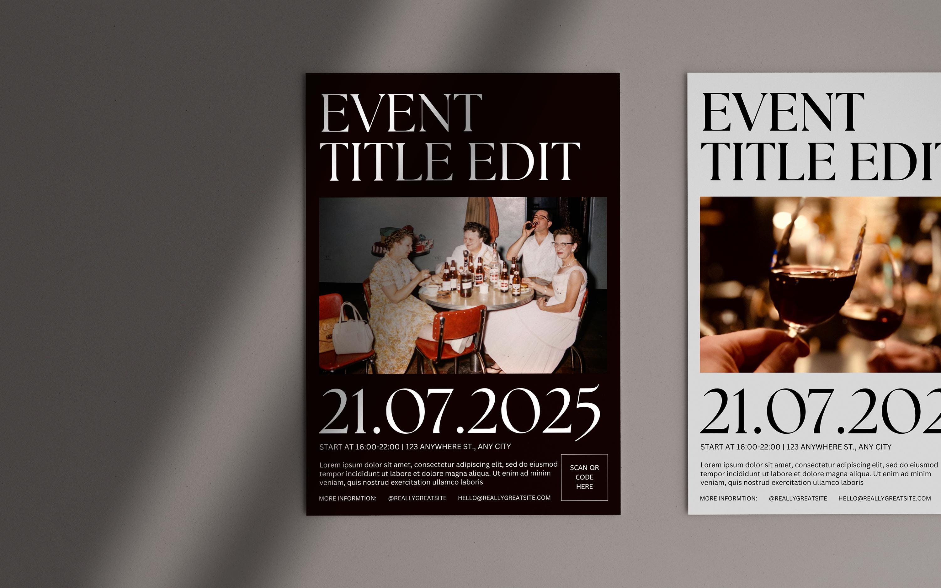 Editable Event Flyer Template Design Modern Customisable Party Flyer ...