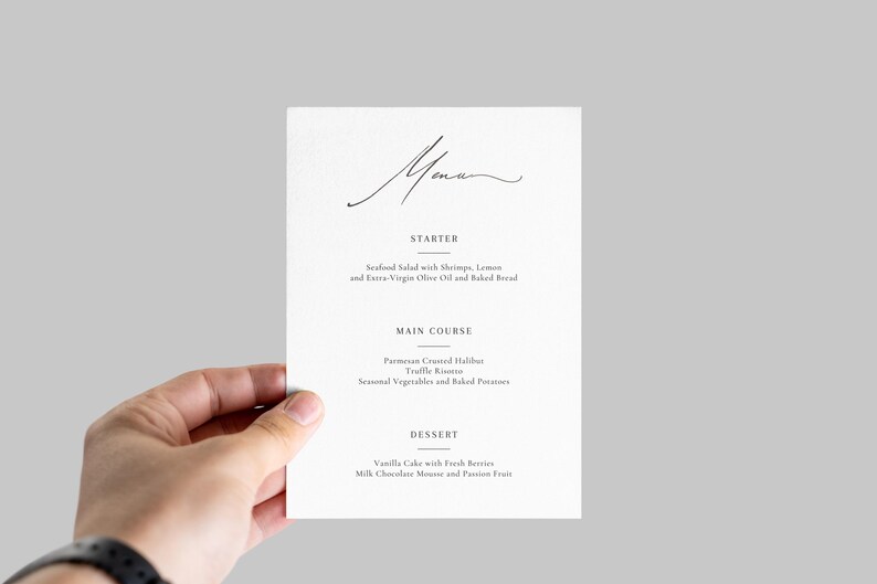 Editable Menu Template Design - Modern Customisable Menu - Canva Menu ...