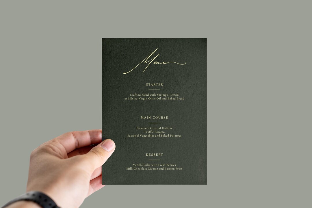 Editable Menu Template Design - Modern Customisable Menu - Canva Menu ...