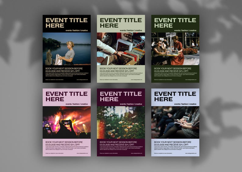 Editable Event Flyer Template Design - Modern Customisable Party Flyer ...