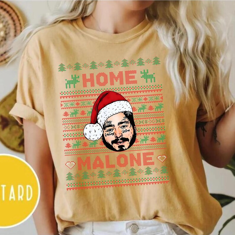 Vintage Home Malone Shirt, Ugly Christmas Sweatshirt, Posty Shirt, Home ...