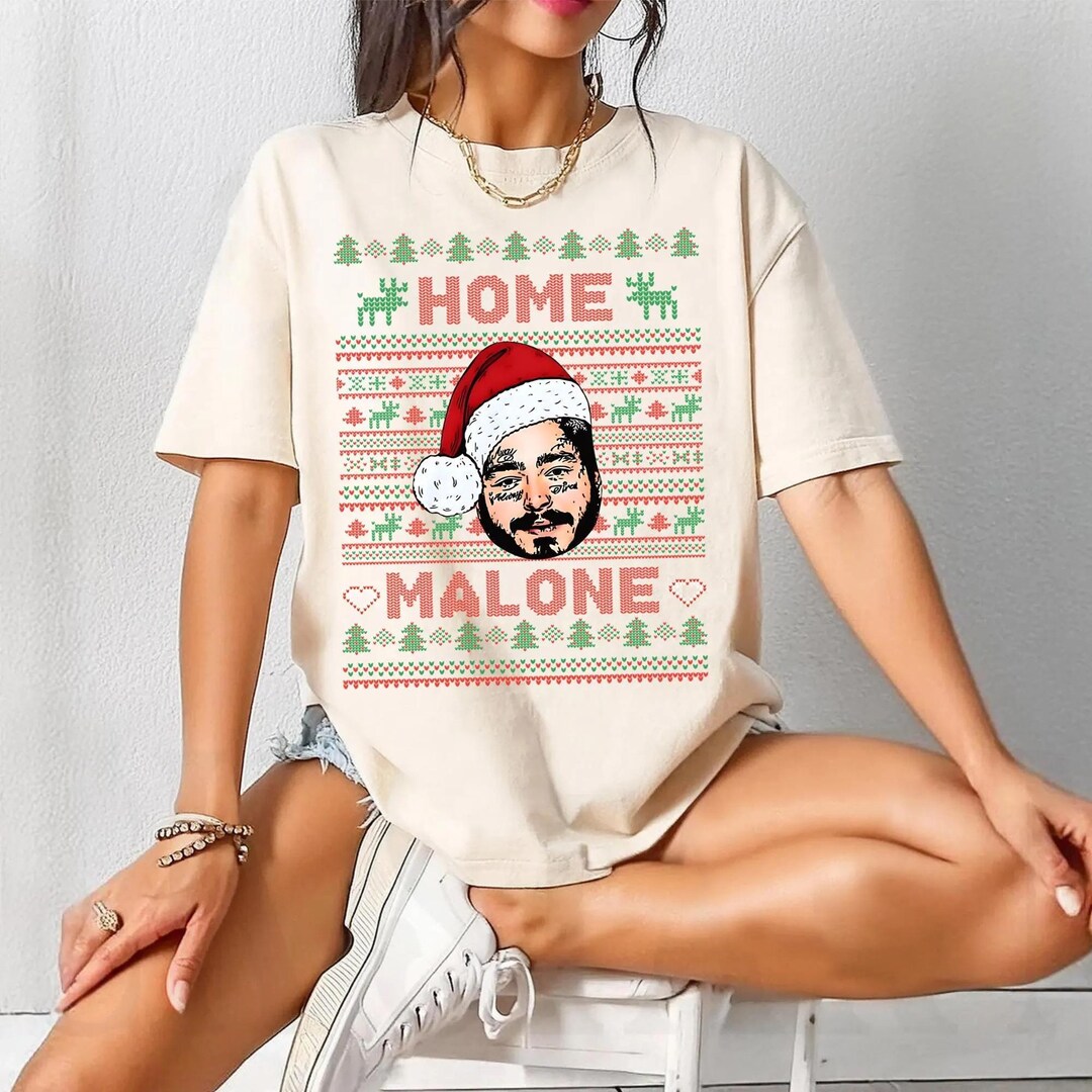 Vintage Home Malone Shirt, Ugly Christmas Sweatshirt, Posty Shirt, Home ...