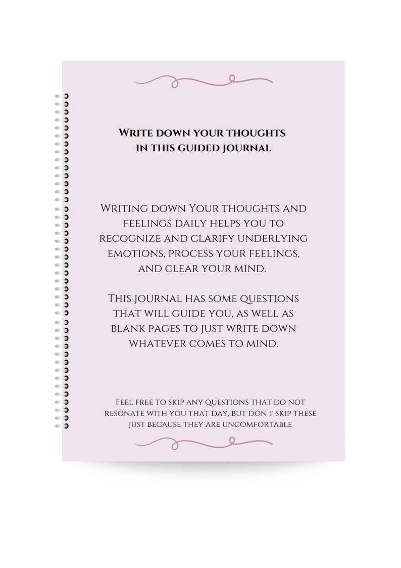 Printable Daily Self-reflection Journal With Guiding Questions - Etsy