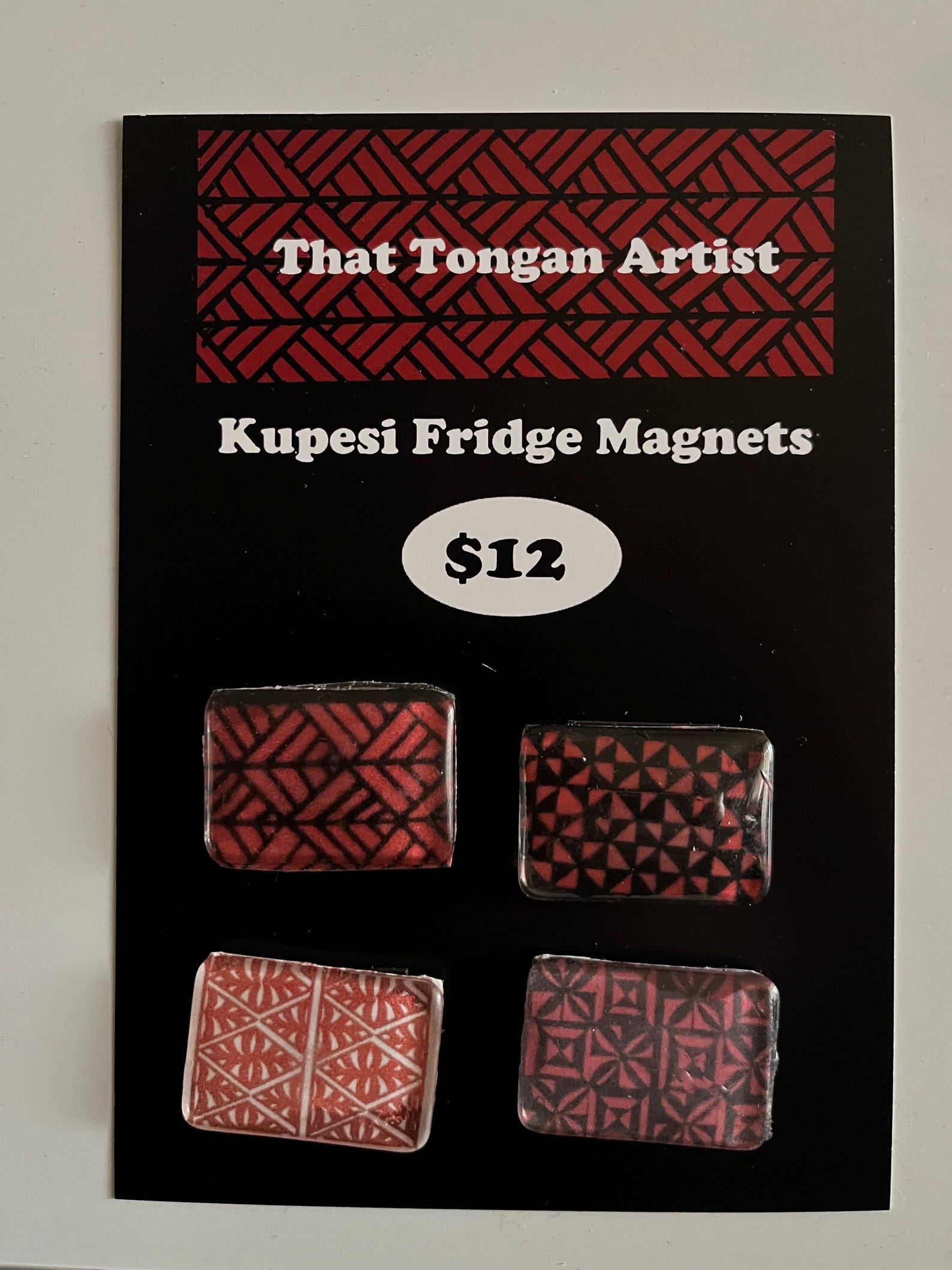 That Tongan Artist: Kupesi Fridge Magnets - Etsy