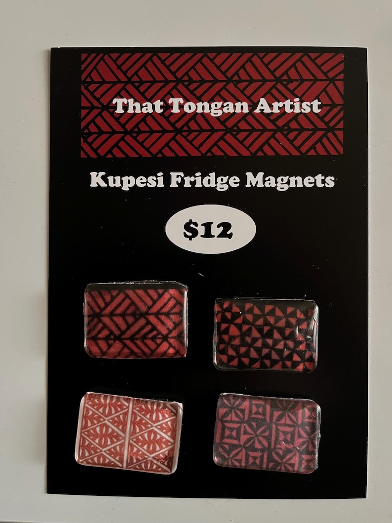 That Tongan Artist: Kupesi Fridge Magnets - Etsy