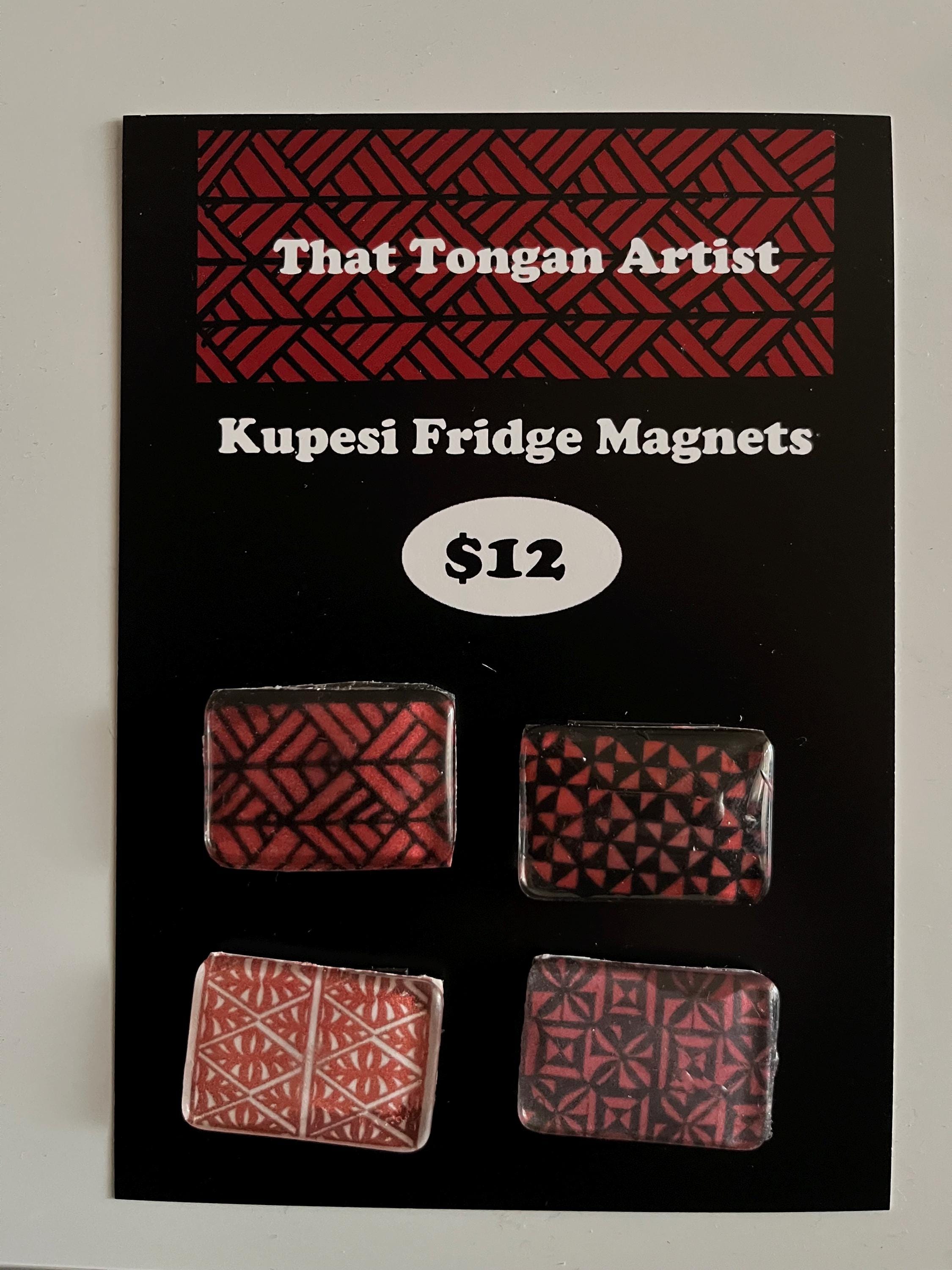 That Tongan Artist: Kupesi Fridge Magnets - Etsy