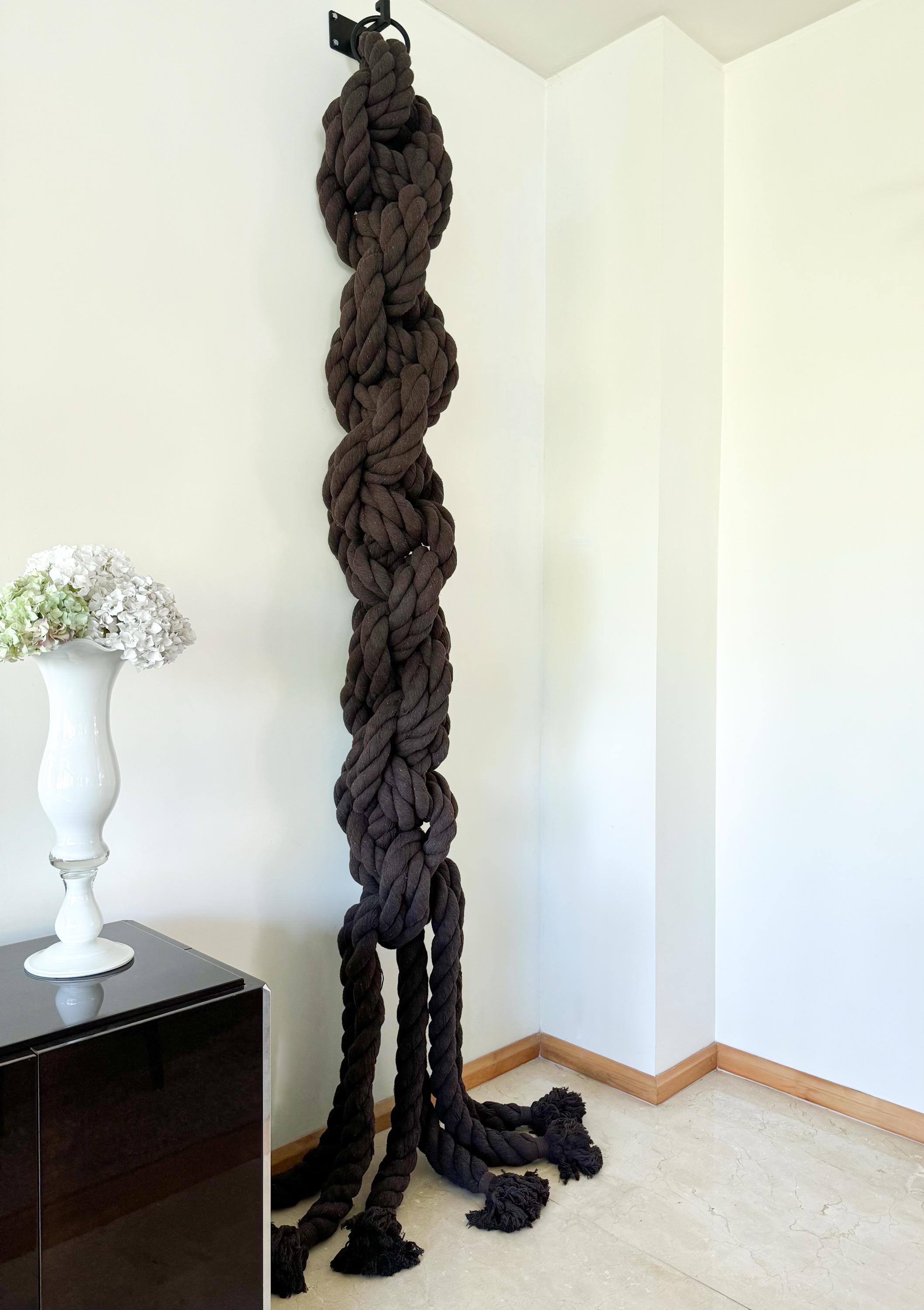 MADE TO ORDER Wide Knot Macrame, Ceiling Hanging Macrame Art Piece ...