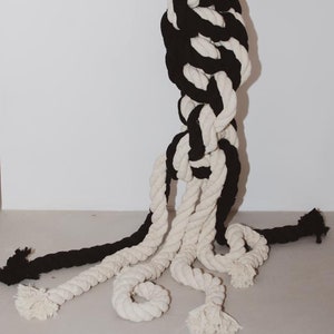 MADE TO ORDER Wide Knot Macrame, Ceiling Hanging Macrame Art Piece ...