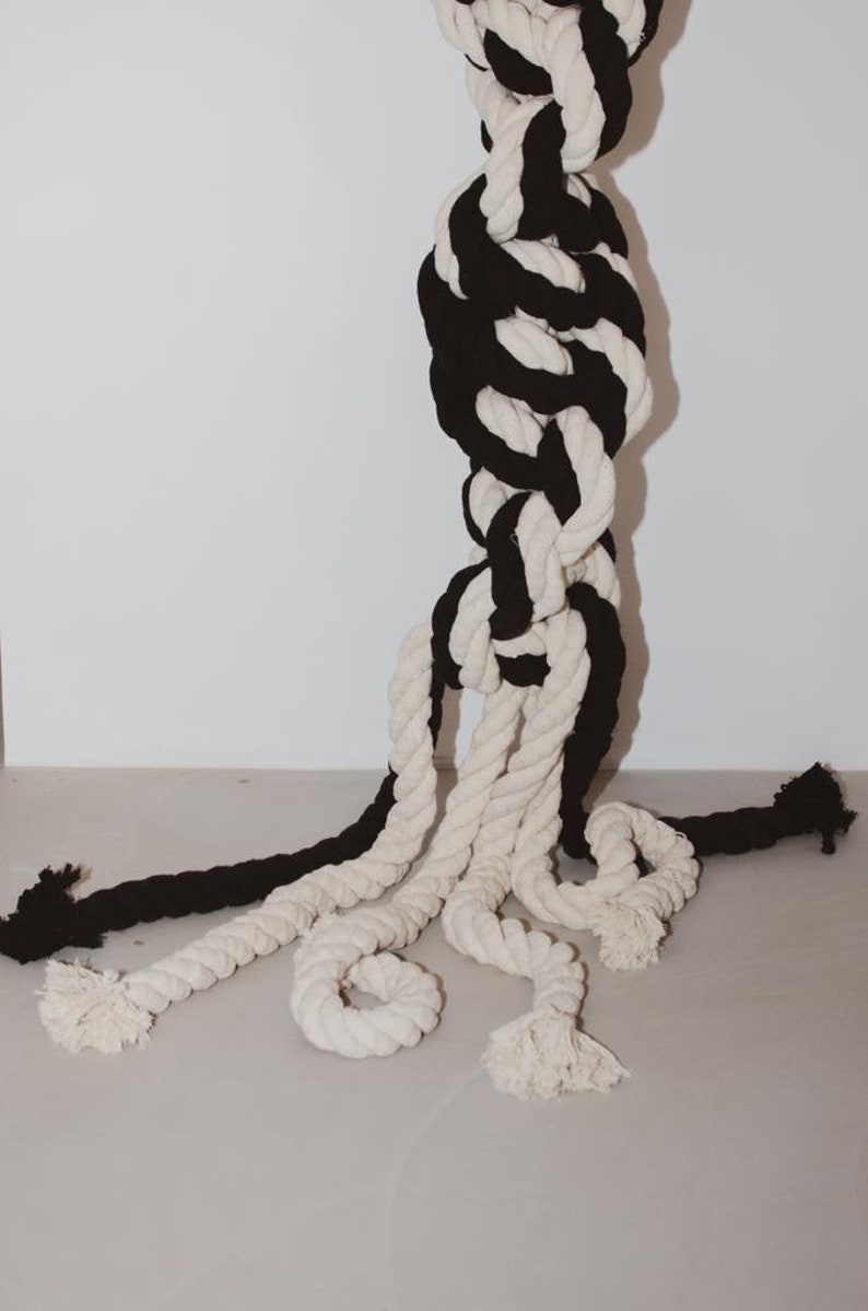 MADE TO ORDER Wide Knot Macrame, Ceiling Hanging Macrame Art Piece ...