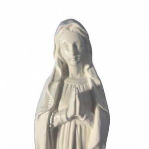 Virgin Mary Praying Statue, 20cm / 7.87 Inches, White Plaster ...