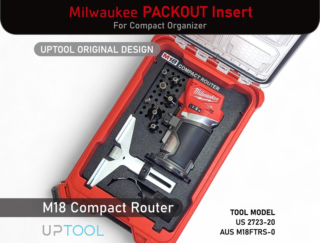 Milwaukee Packout M18 Compact Router Insert Personalized for Compact ...
