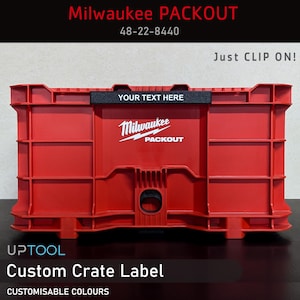Milwaukee Packout Crate Labels - Customized for 48-22-8440 - Etsy