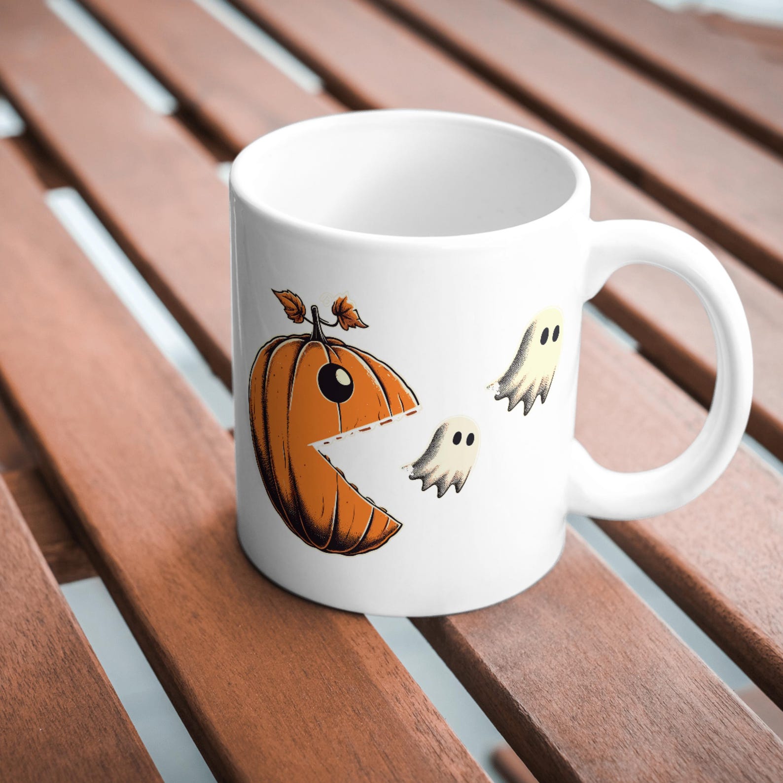 Retro Halloween PNG: Pumpkin Pacman PNG , Chasing Ghosts Perfect for ...