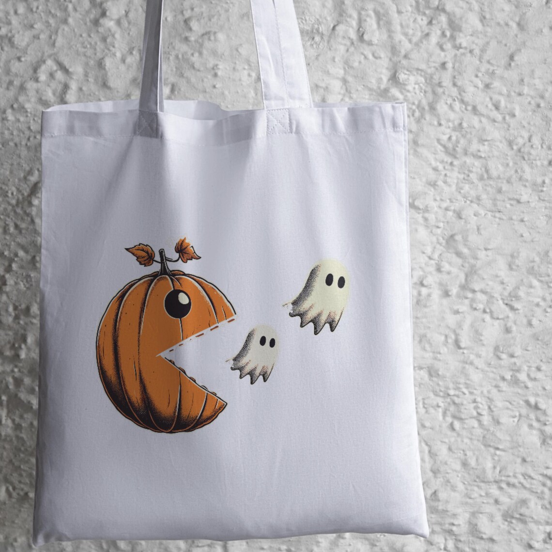 Retro Halloween PNG: Pumpkin Pacman PNG , Chasing Ghosts Perfect for ...