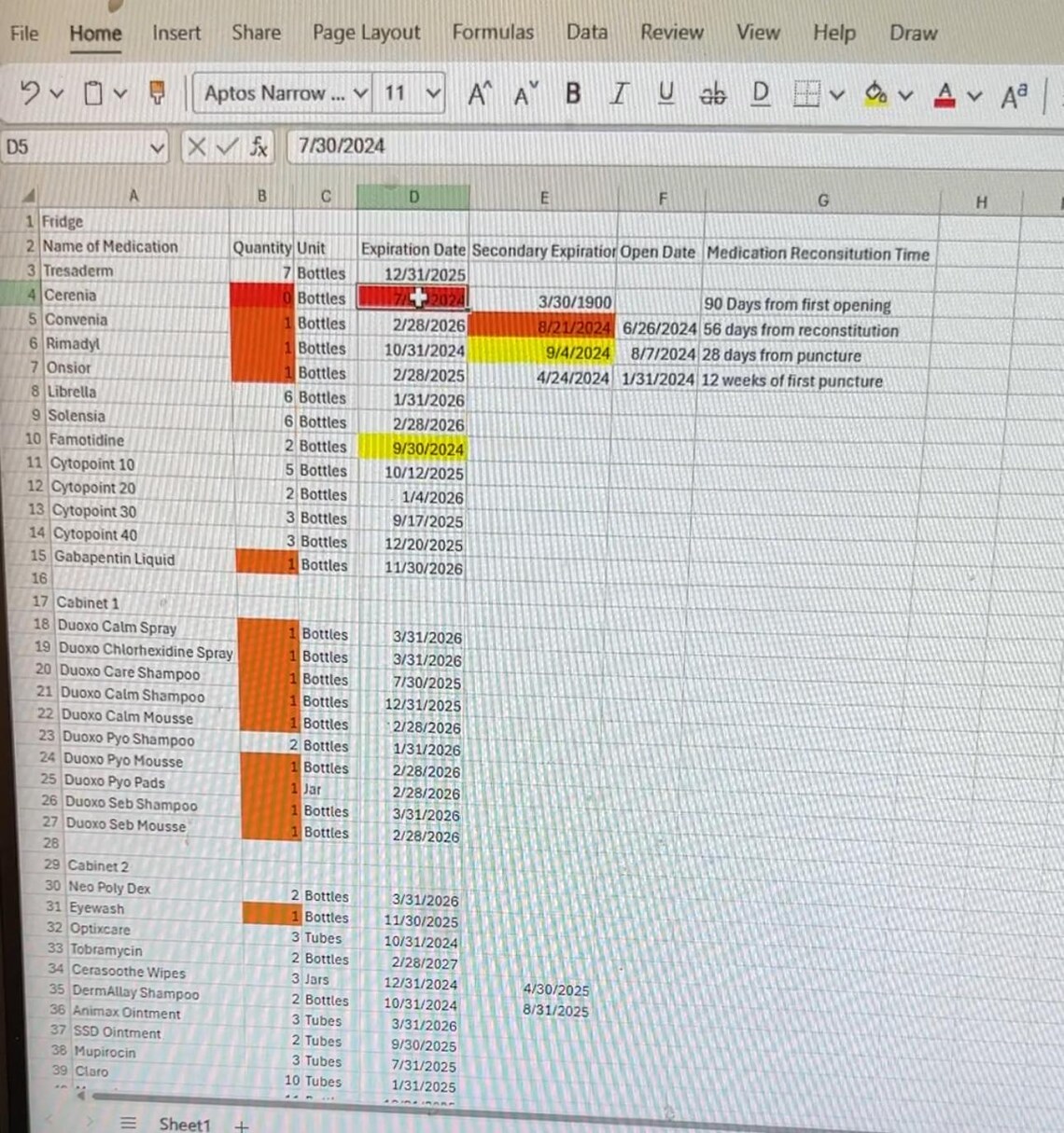 Inventory Expiration Tracker - Etsy