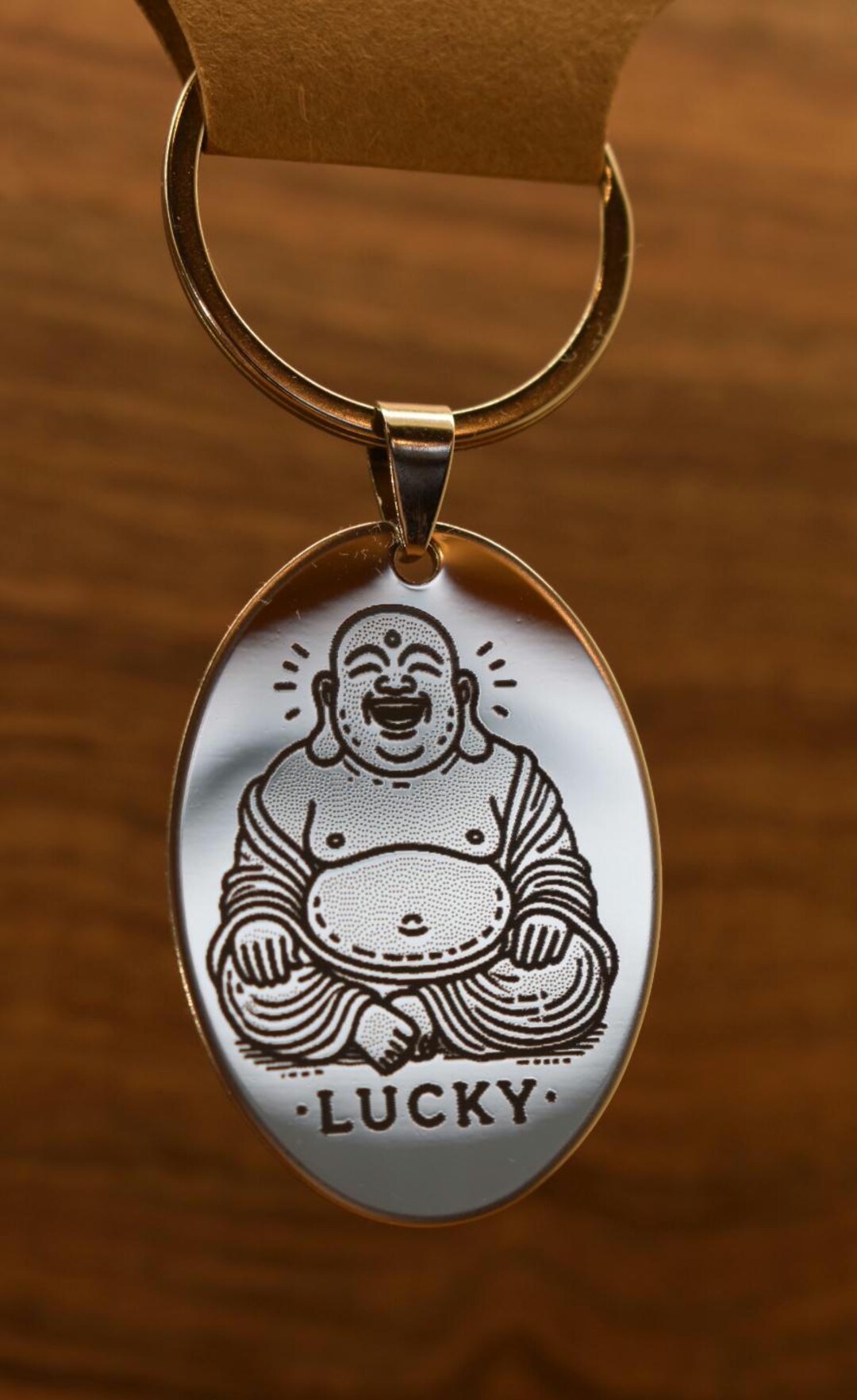Lucky Buddha Keychain - Etsy