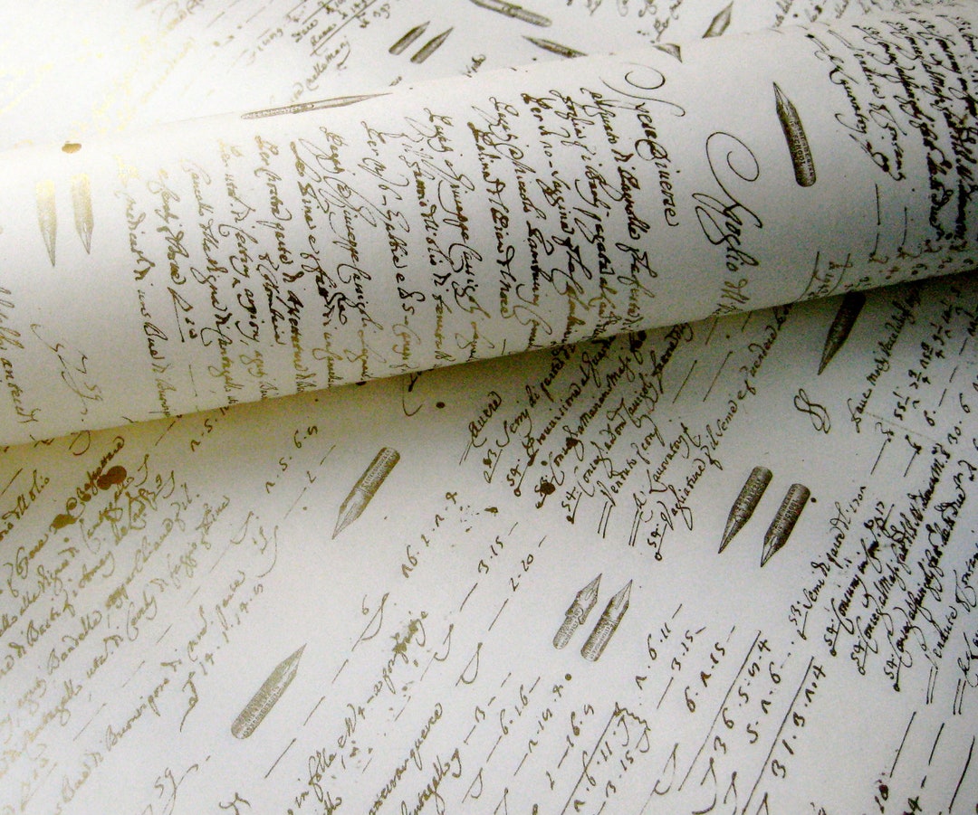 4 Large Sheets | Italian Handwriting Paper | 20x28 Inches - Etsy