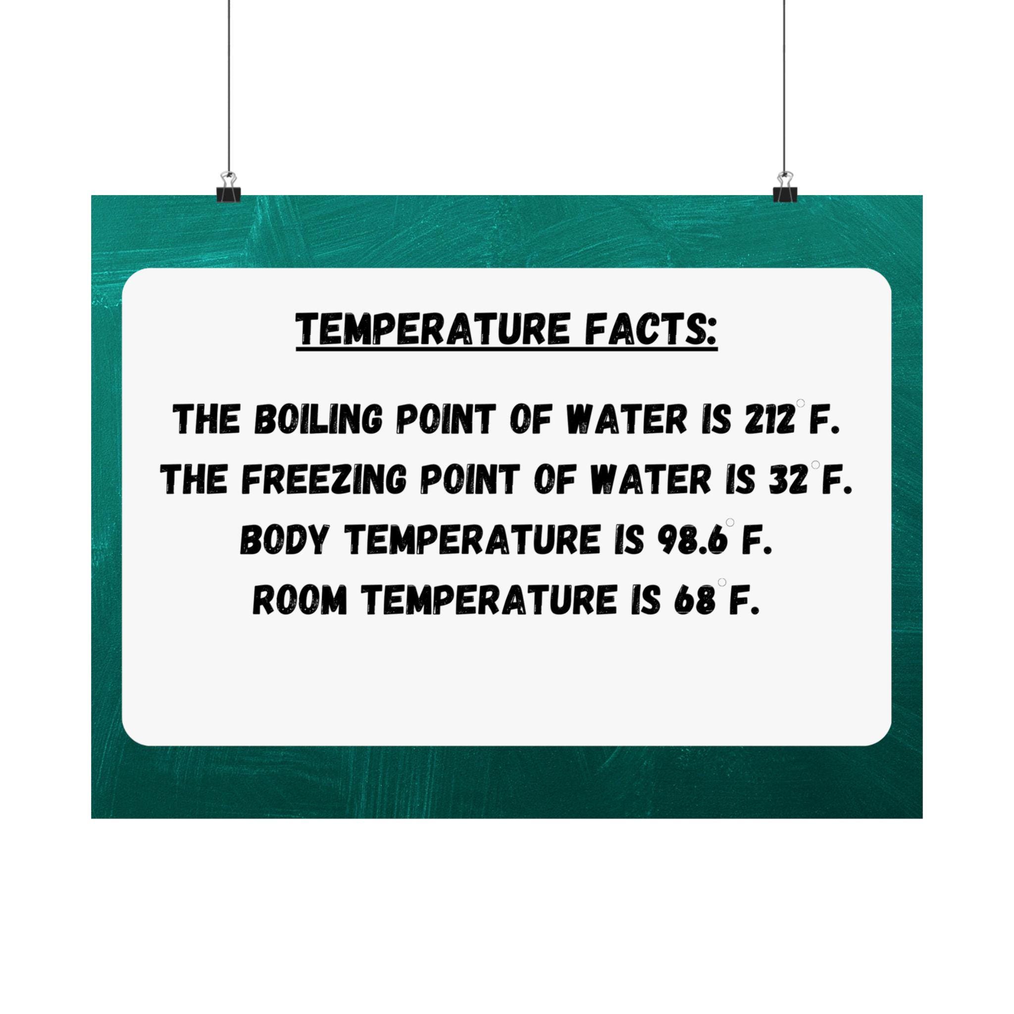 Downloadable Digital Classroom Poster (temperature) 24"x18"-for ...