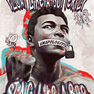 Muhammad Ali Artwork Titled: Unapologetic - Etsy