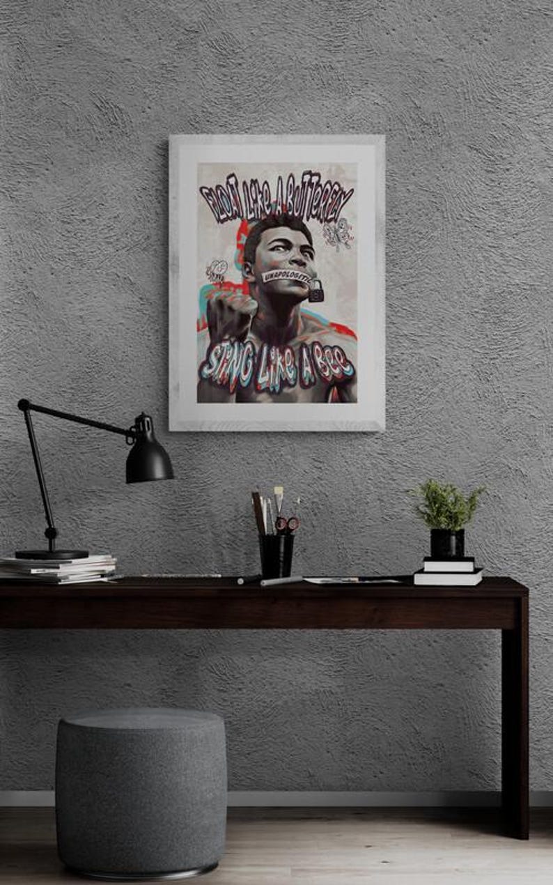 Muhammad Ali Artwork Titled: Unapologetic - Etsy