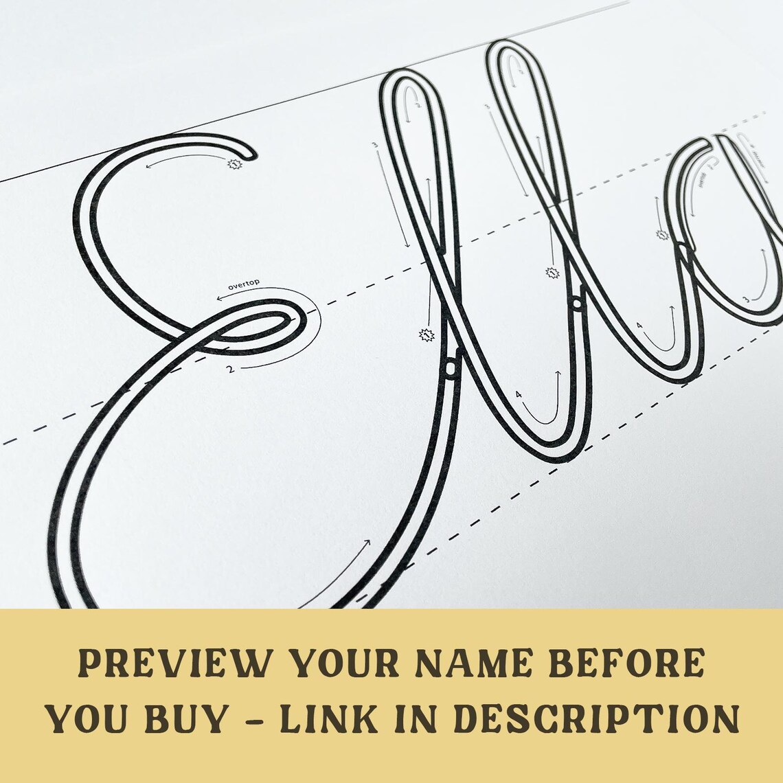 Custom Knitted Wire Word Designer, Knitted Wire Art Template, Cursive ...