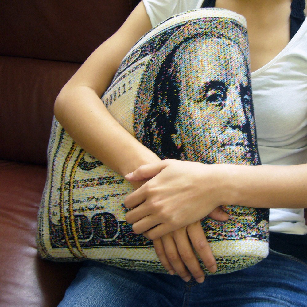 Folded Banknote Shape Pillow, US Dollar (phone Number Must Be Included ...
