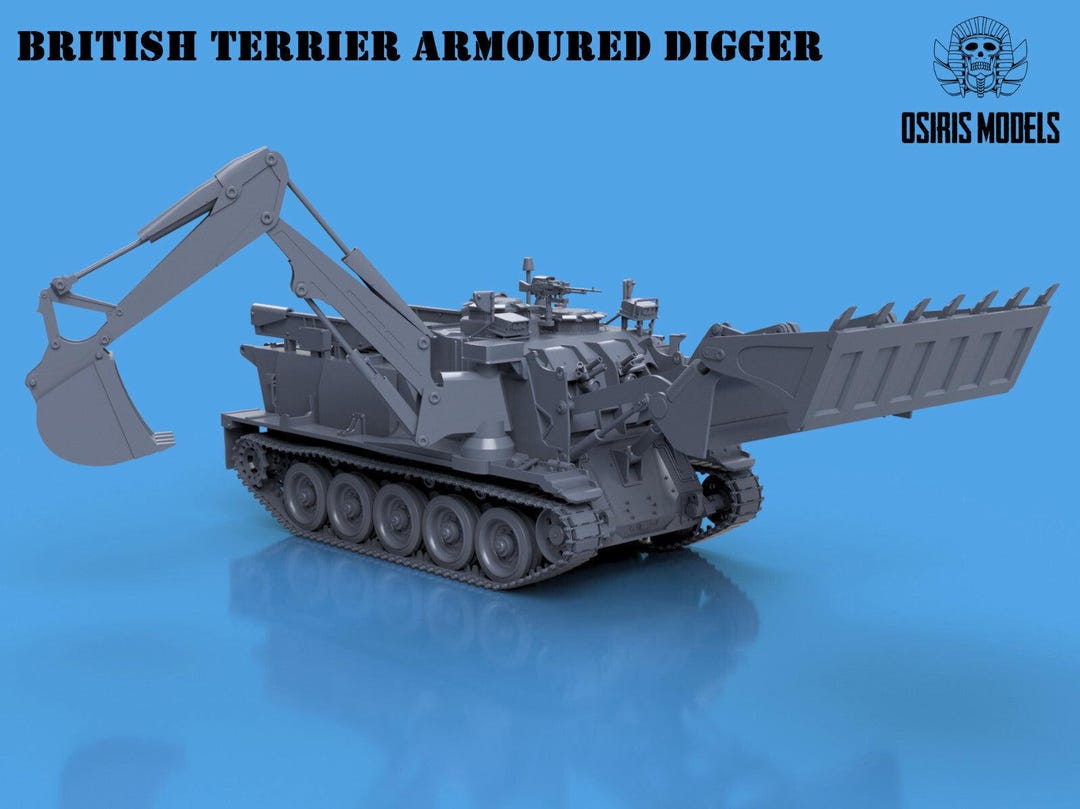 British Terrier Armoured Digger Model - Made to Order - Check Lead ...